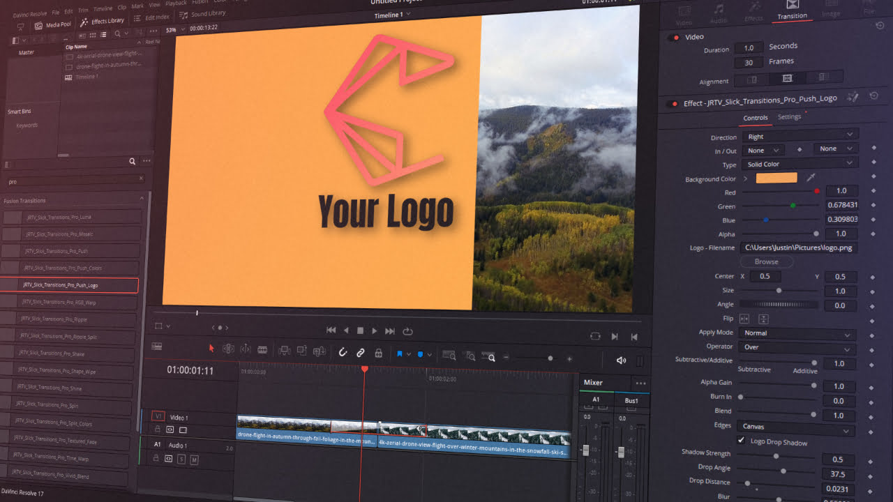 Largest DaVinci Resolve Transitions pack - JayAreTV