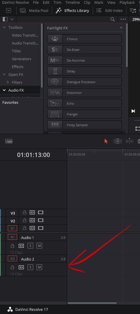 Save time adding audio effects to everything in DaVinci Resolve - JayAreTV