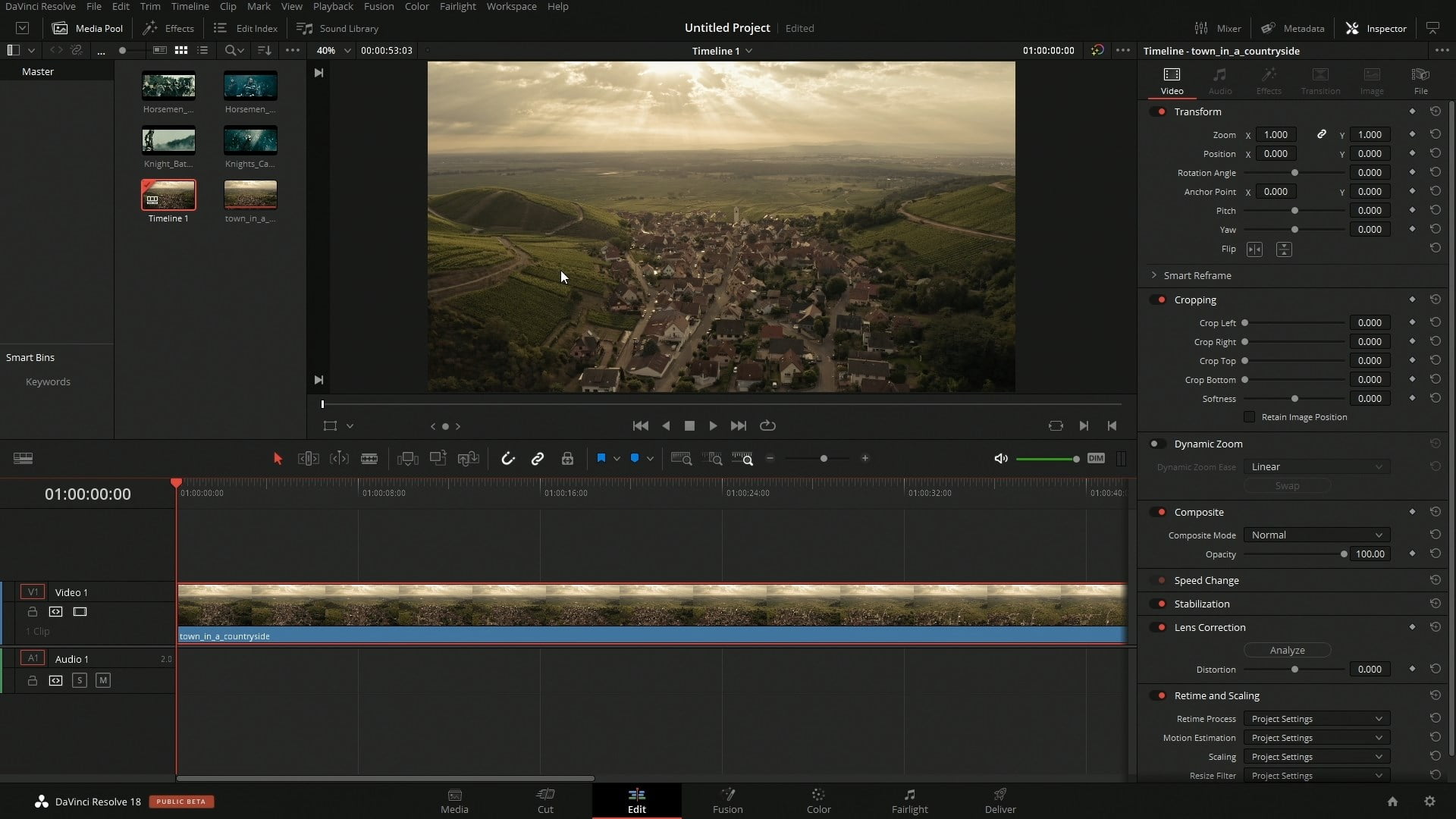Picture in picture effect DaVinci Resolve 18 Tutorial - JayAreTV