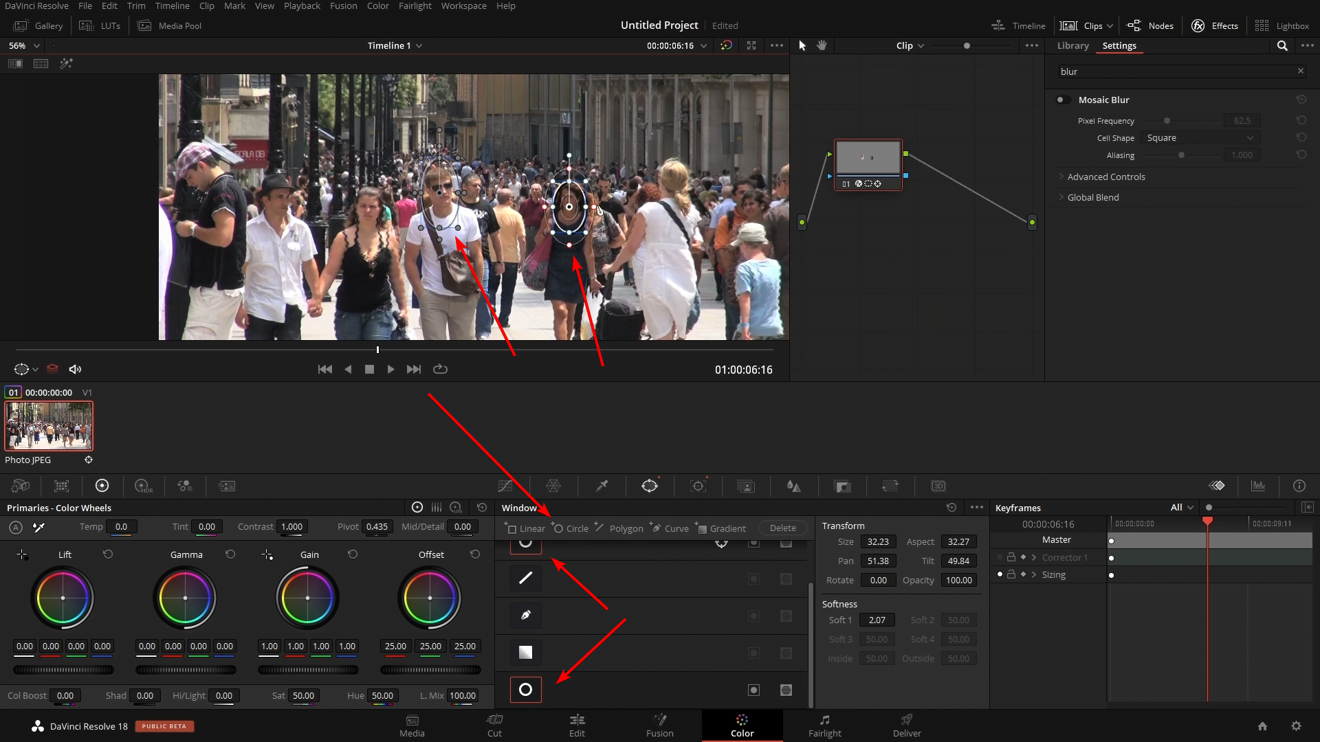 Blur faces in DaVinci Resolve 18 Tutorial - JayAreTV