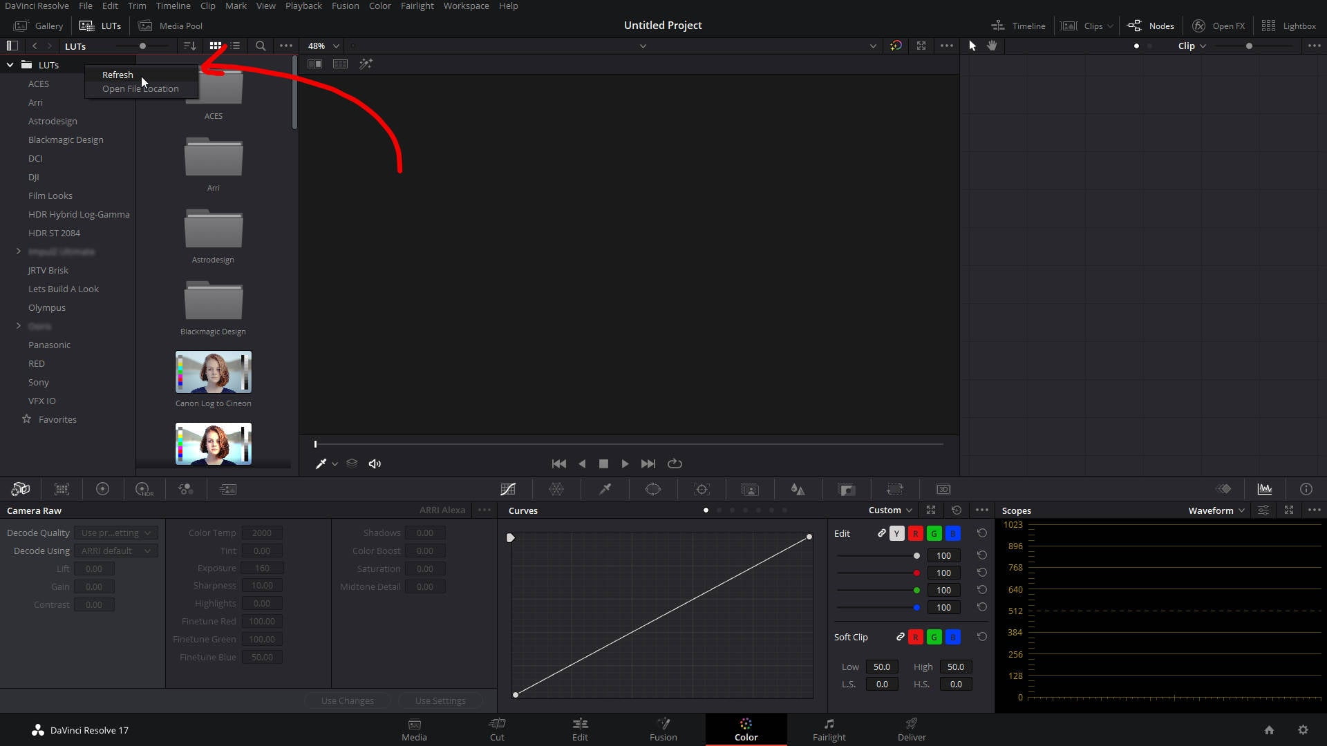 Installing LUTs in DaVinci Resolve - JayAreTV