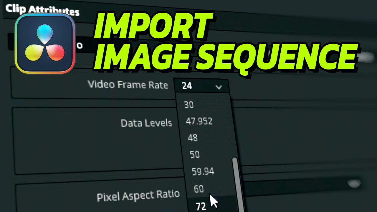 Import Image Sequence In DaVinci Resolve JayAreTV