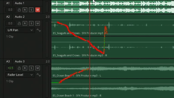 Fairlight Audio Automation in DaVinci Resolve 18 - JayAreTV